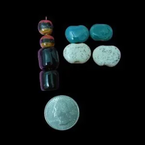 Kazuri | Office | 6 Hand Crafted Ceramic Kazuri Beads Various Shapes ...